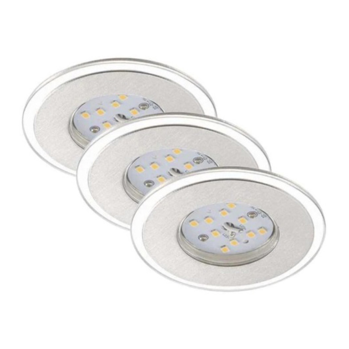 Briloner 7197-039 LED Einbauleuchte Alu IP44 4,5W 470lm 3000K warmwei ...